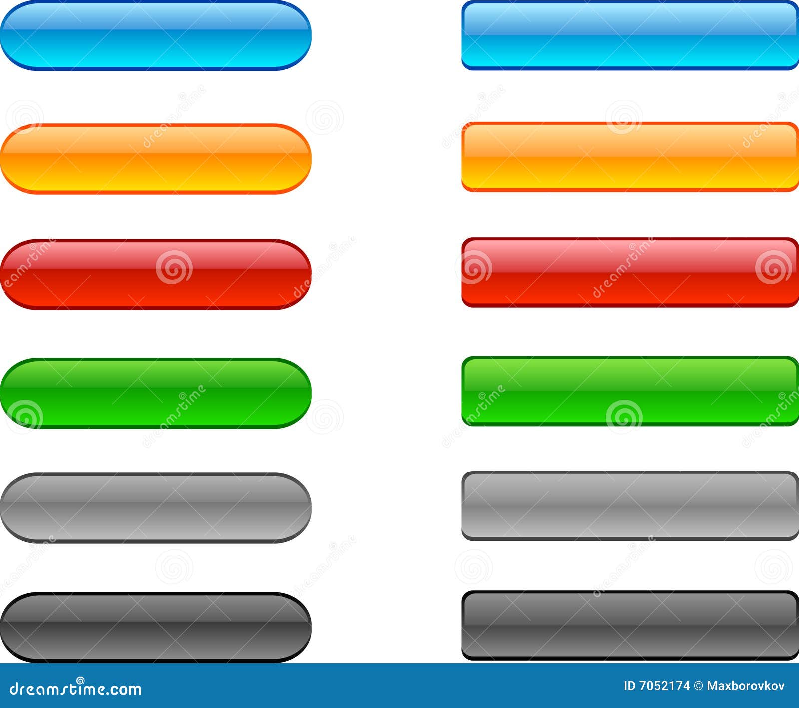 Web buttons. stock vector. Illustration of graphic, shadow - 7052174