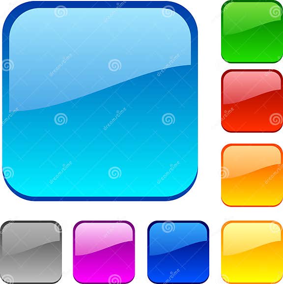 Web buttons. stock vector. Illustration of square, sparse - 8023396