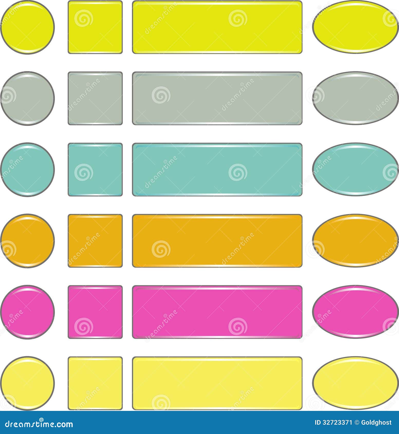 Web Buttons stock vector. Illustration of clear, collection - 32723371