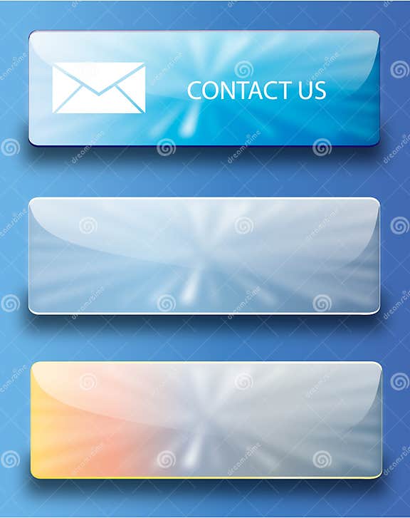 Web buttons contact us stock illustration. Illustration of black - 42136575