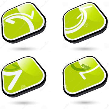 Web Buttons for Directions stock vector. Illustration of glossy - 17091779