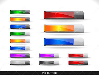 Web buttons pack stock vector. Illustration of business - 25008222