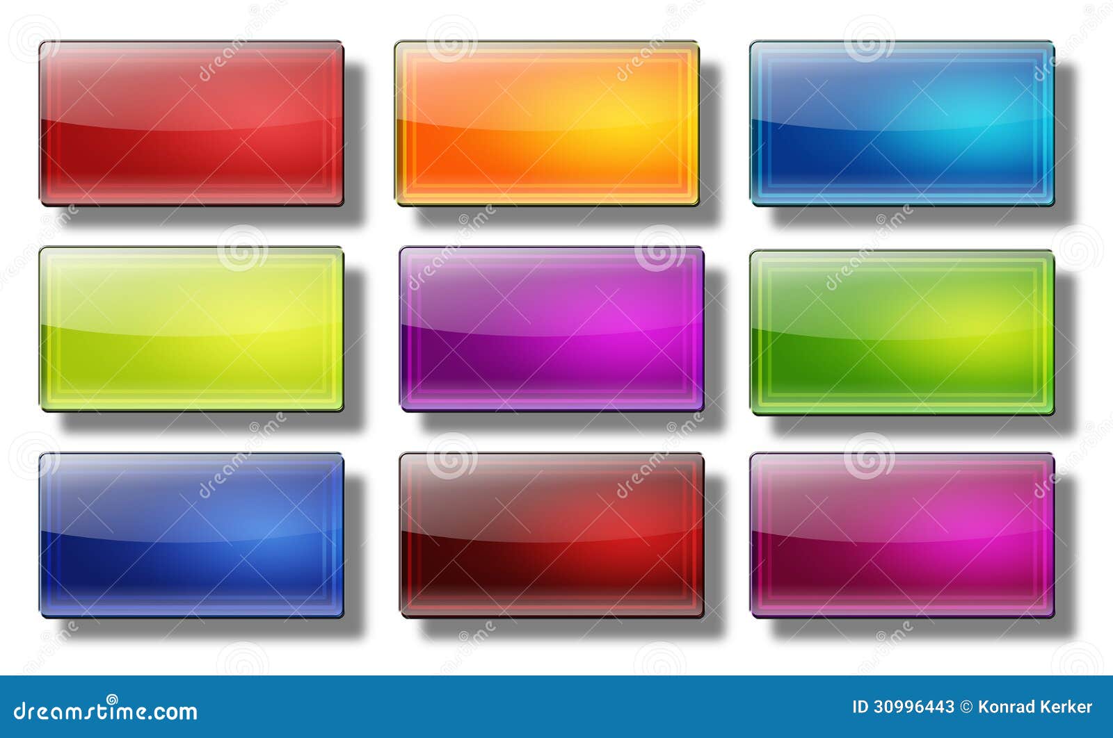 Web buttons- rectangle #08 stock illustration. Illustration of ...