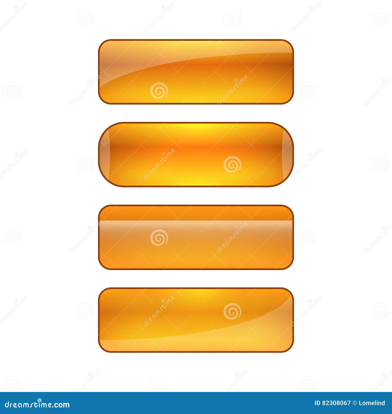 Web buttons set stock illustration. Illustration of orange - 82308067