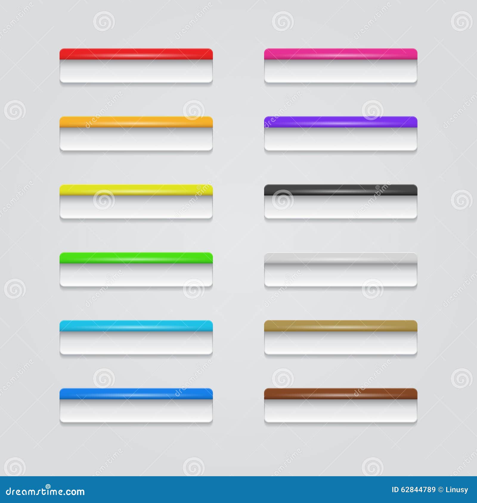 Web buttons stock vector. Illustration of internet, brown - 62844789