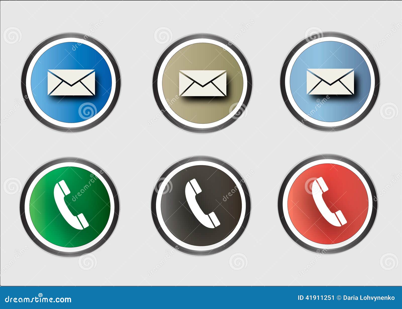 Web call and message icons stock illustration. Illustration of group ...