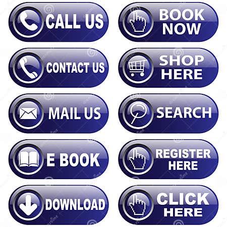 Call Us / Book Now / Click Here Stock Vector - Illustration of color ...