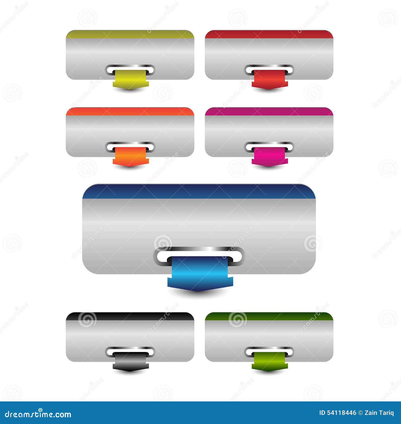 Web Buttons for Website or App Stock Vector - Illustration of label ...