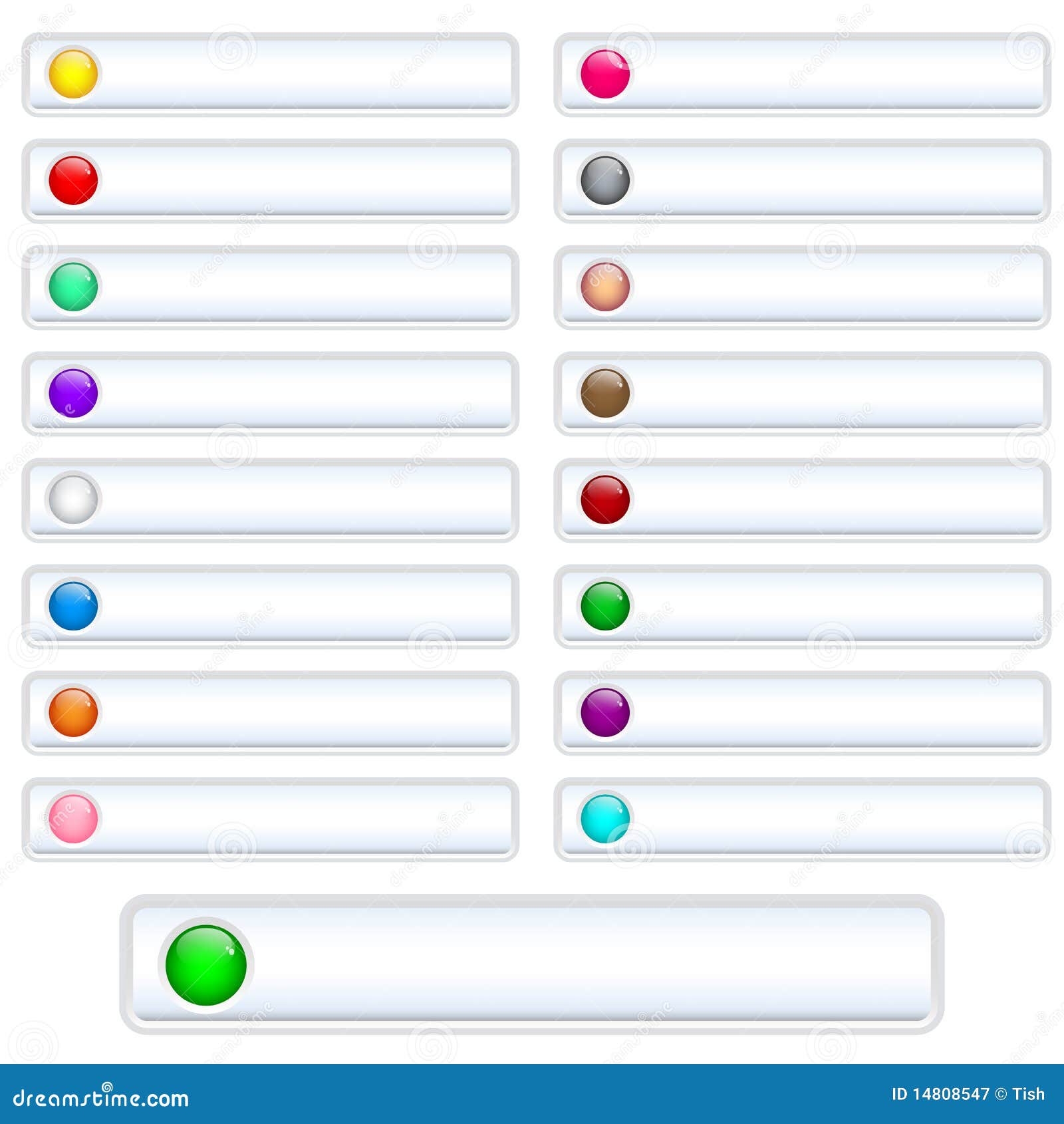 Web buttons white stock vector. Illustration of rectangle - 14808547