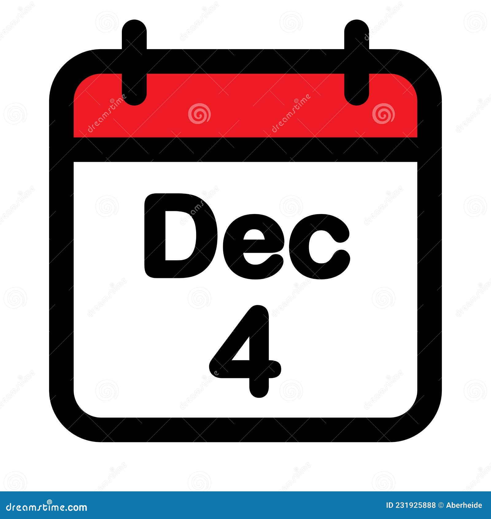 Web Calender December stock vector. Illustration of diary - 231925888