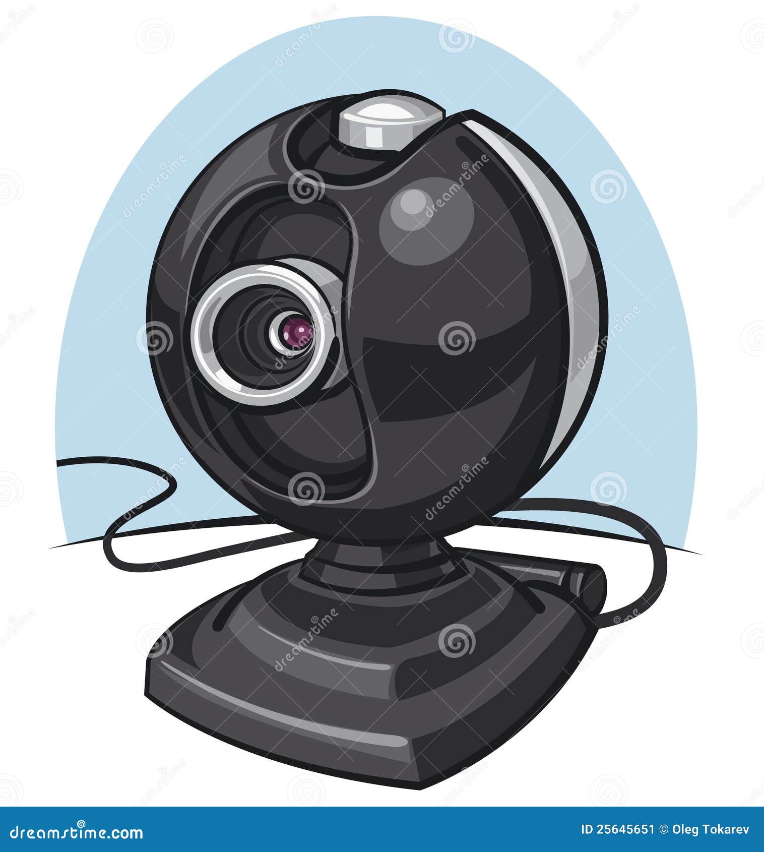 Web cam stock illustration. Illustration of recorder - 25645651
