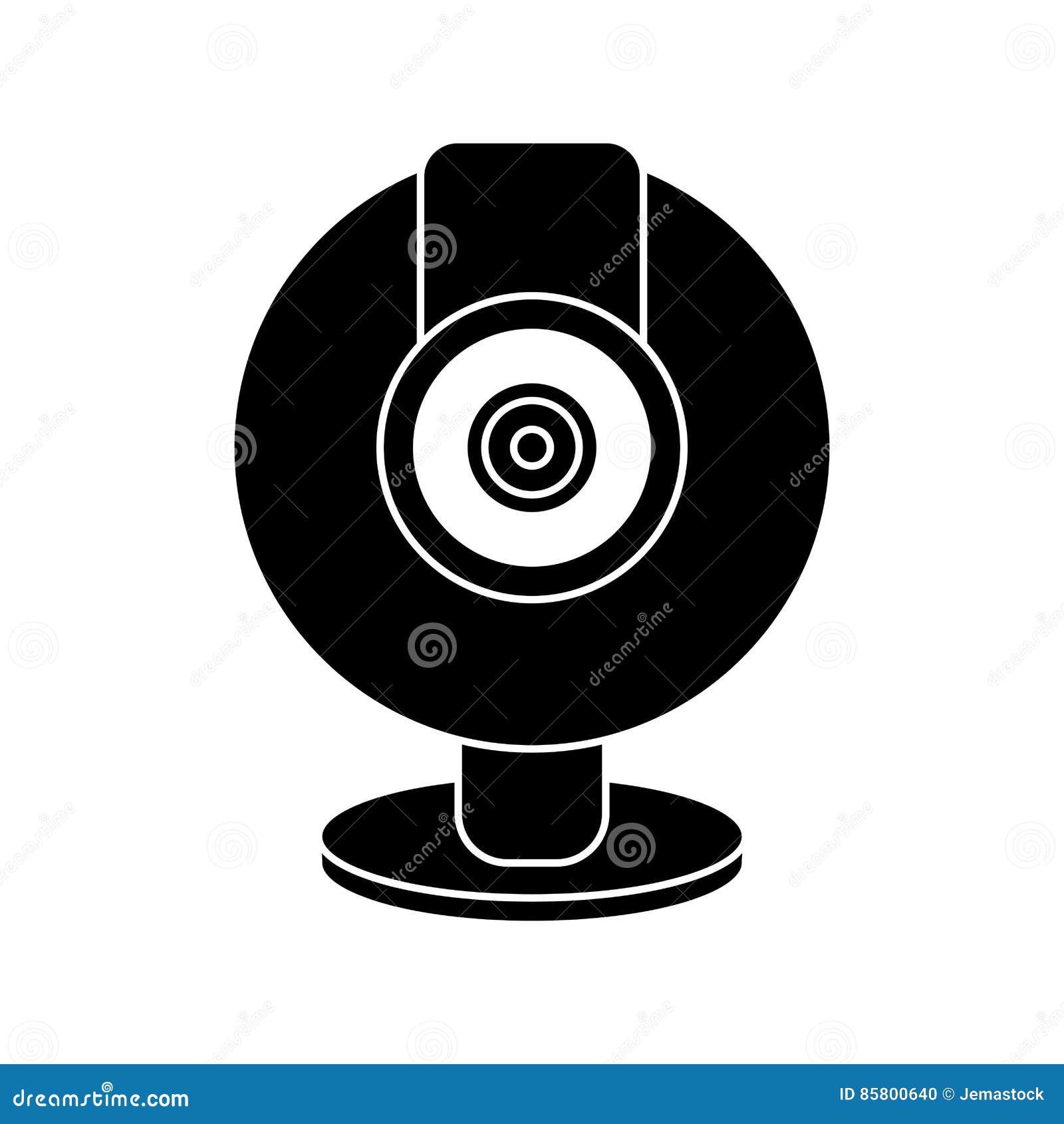 Web Cam Computer Rounded Icon Pictogram Stock Vector - Illustration of ...