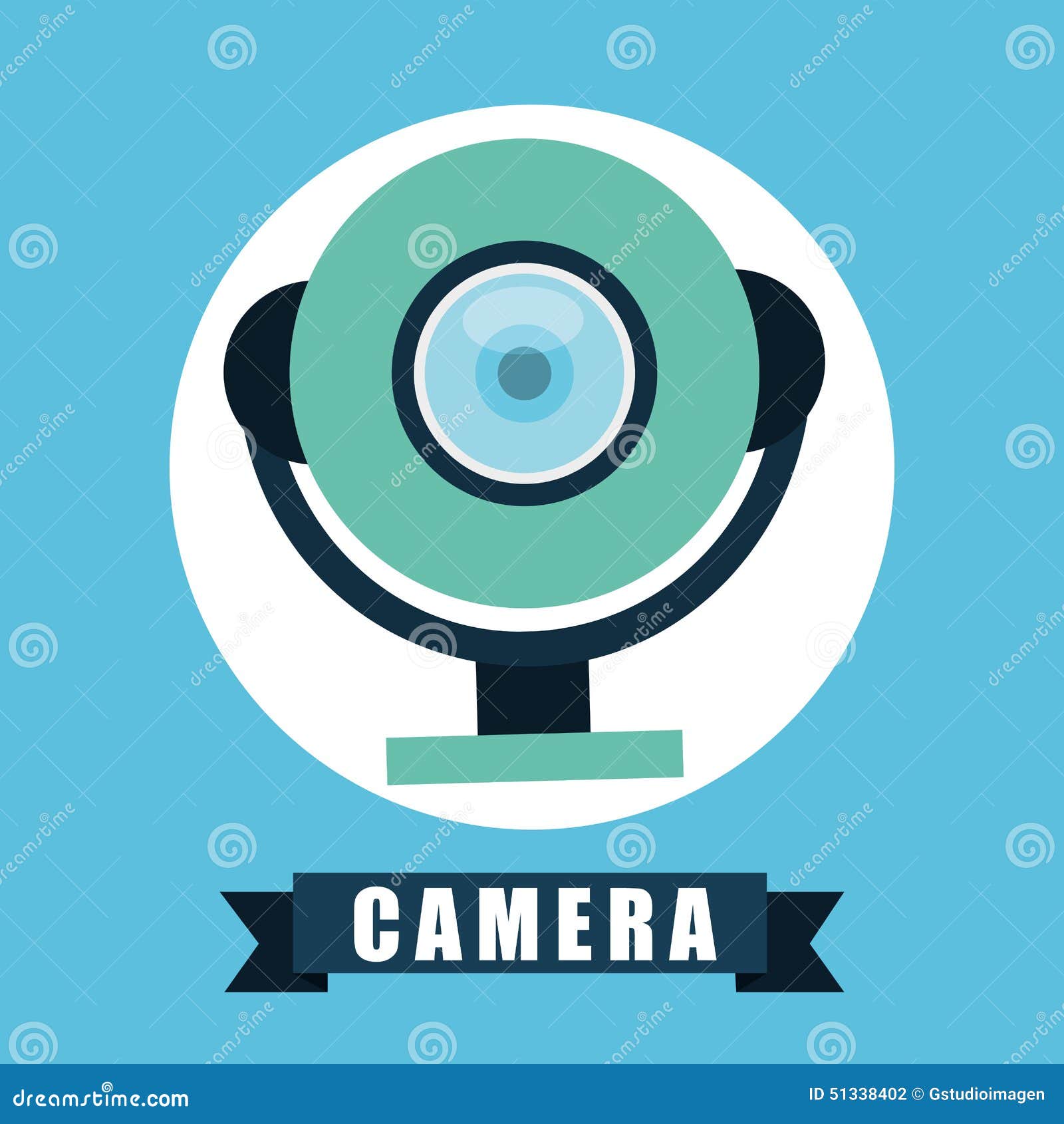 Web cam stock vector. Illustration of webcam, virtual - 51338402