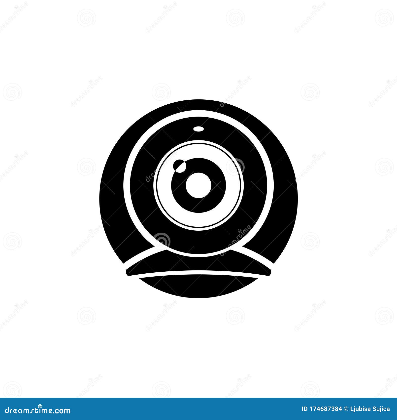 Web Cam Icono Aislado Sobre Fondo Blanco Ilustración del Vector ...