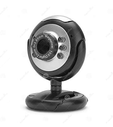 Web Cam stock photo. Image of technology, black, round - 150854614