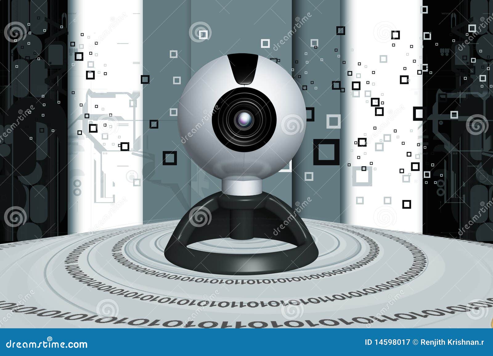 Web camera stock illustration. Illustration of computer - 14598017