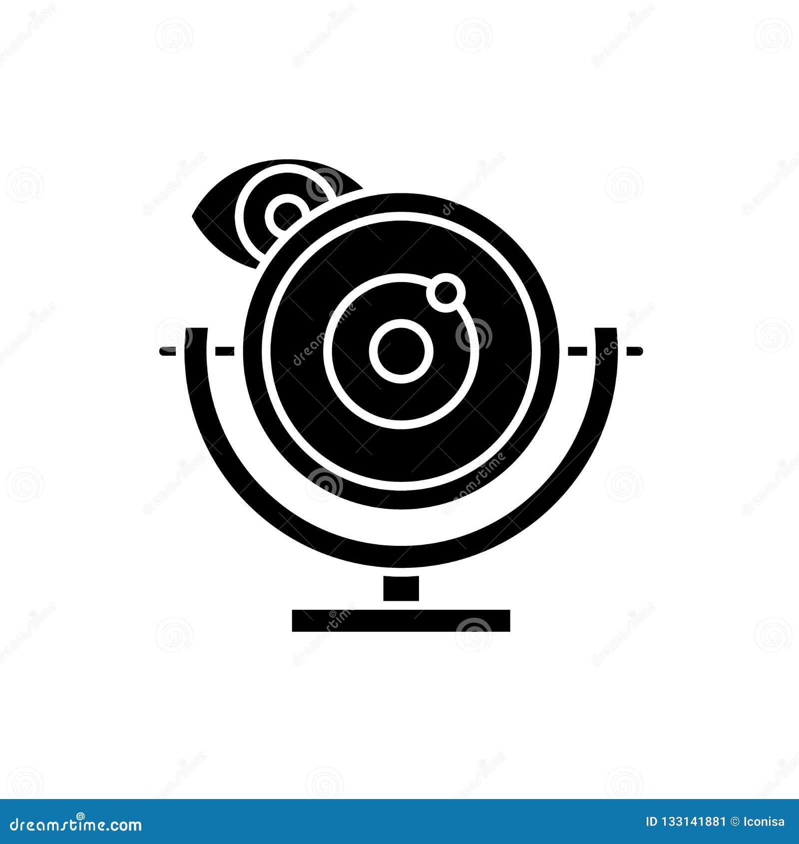 Web Camera Black Icon, Vector Sign on Isolated Background. Web Camera ...