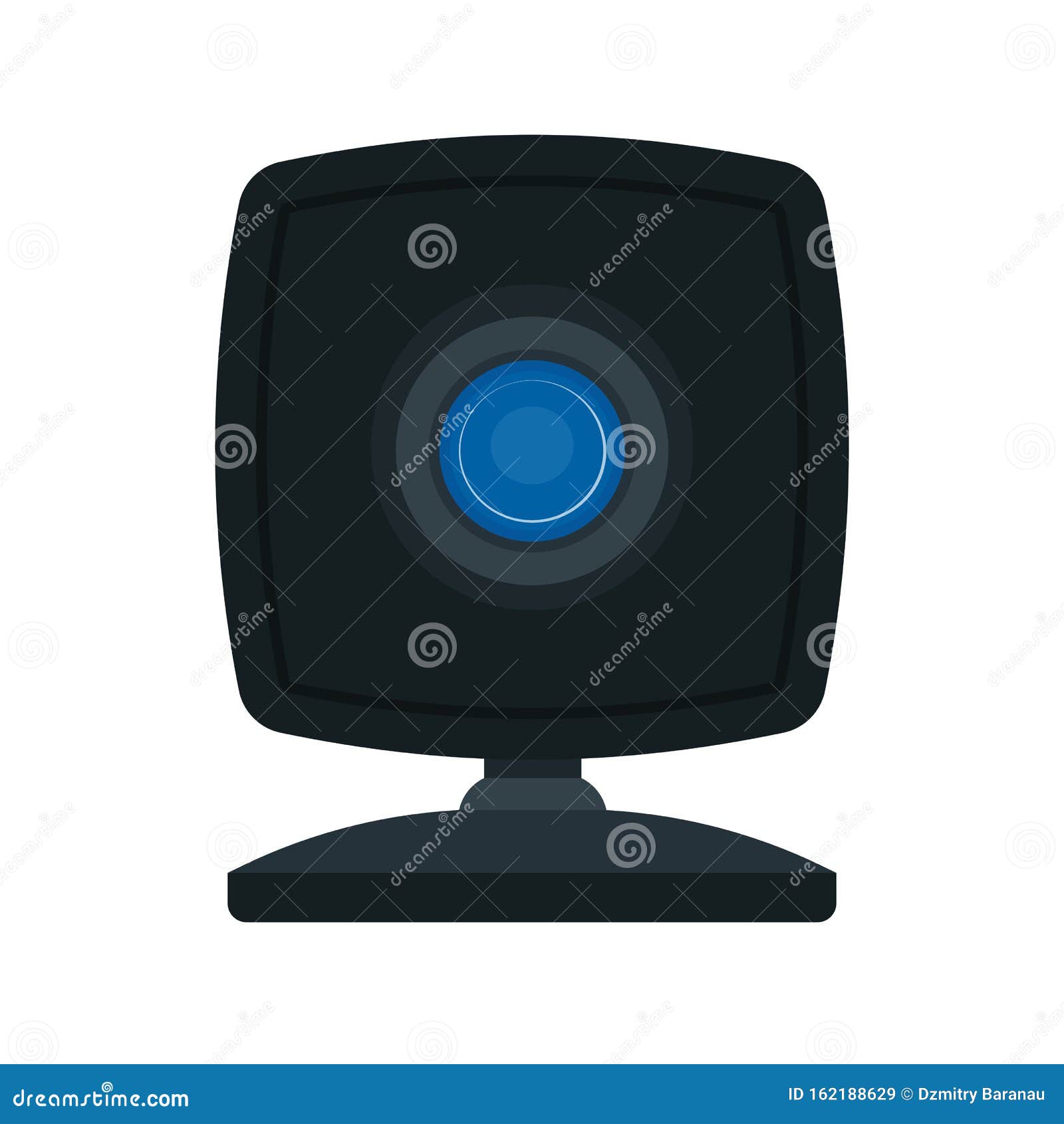 Web Camera Front View Vector Icon Digital Technology Equipment Video ...