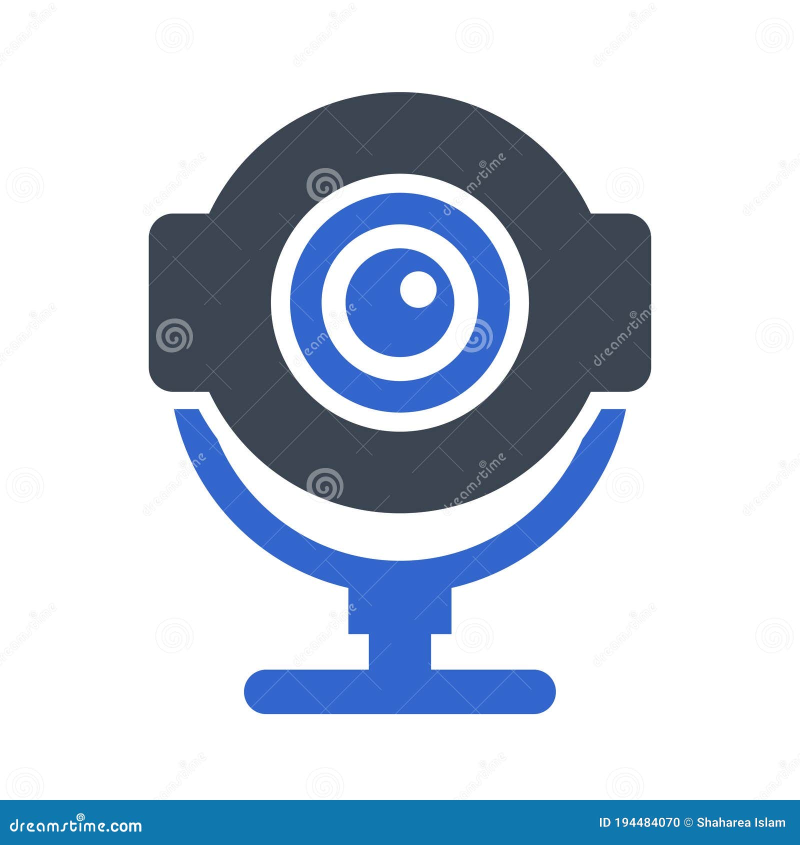 Web camera icon stock vector. Illustration of live, icon - 194484070