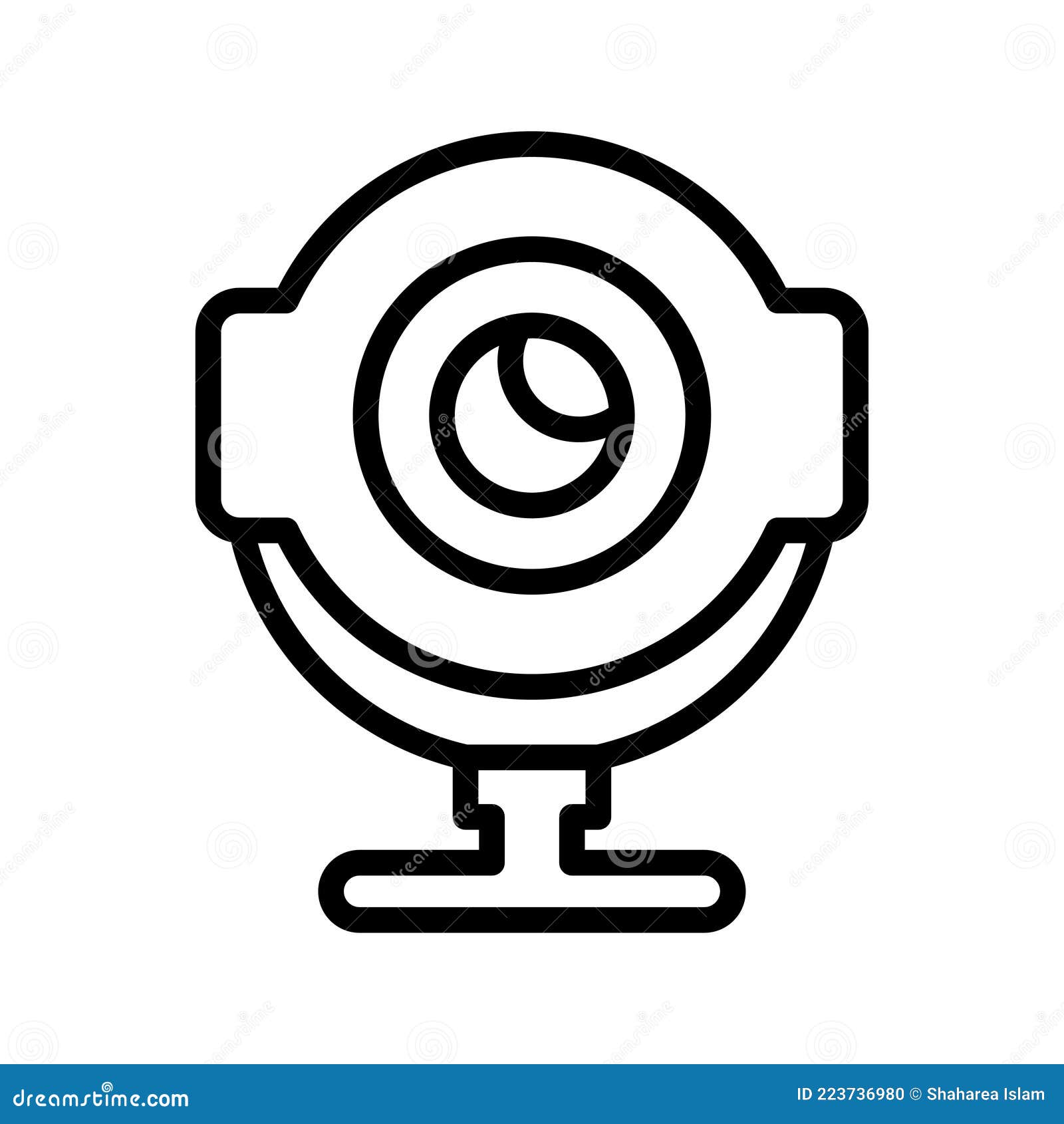 Web camera icon stock vector. Illustration of icon, symbol - 223736980