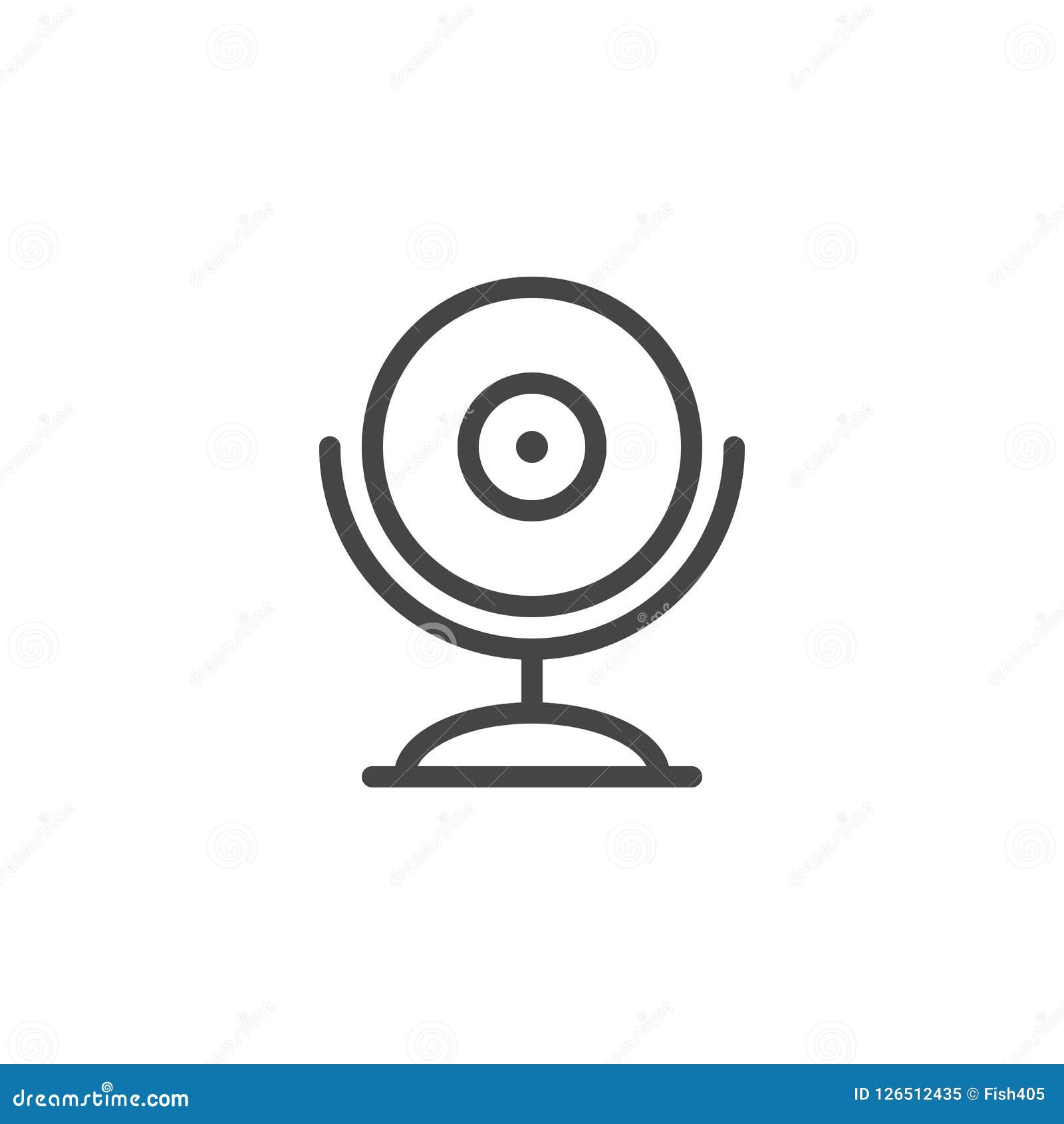 Web Camera Icon. Computer and Mobile Device for Video Communication ...