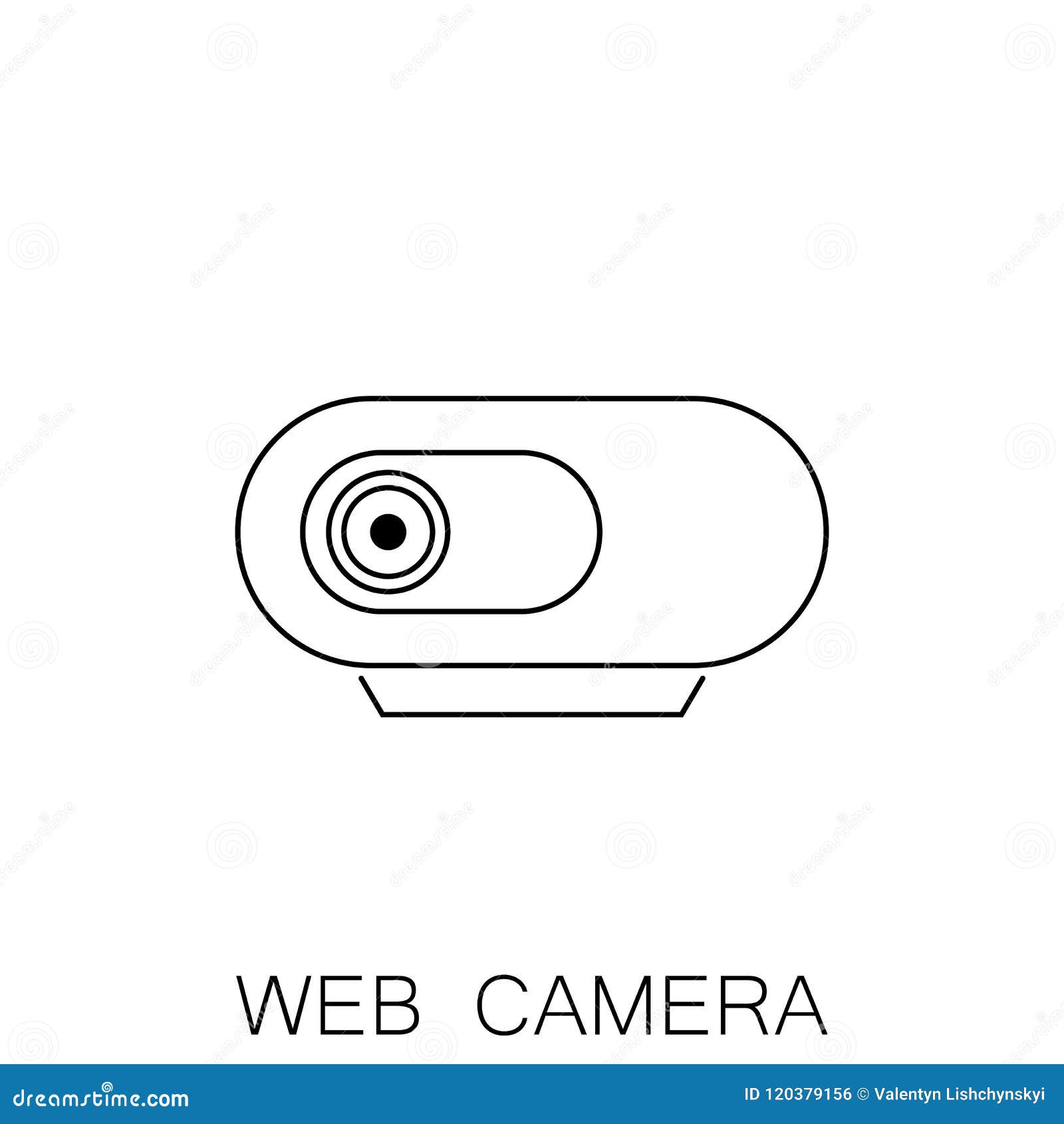 Web Camera Icon in Flat Style Isolated on White Background. for Your ...