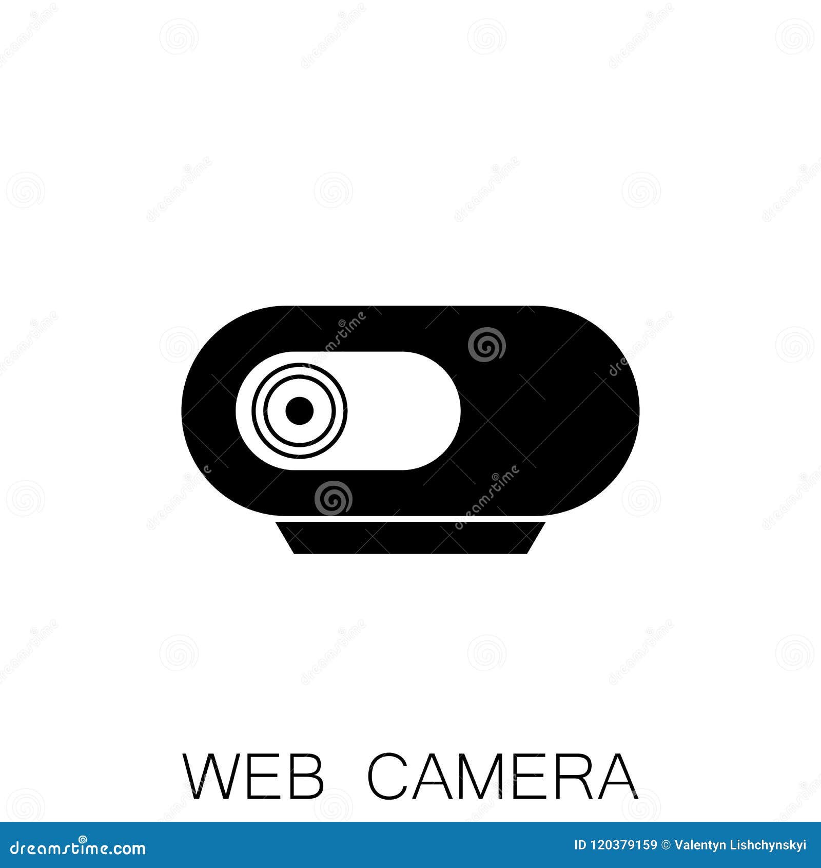 Web Camera Icon in Flat Style Isolated on White Background. for Your ...