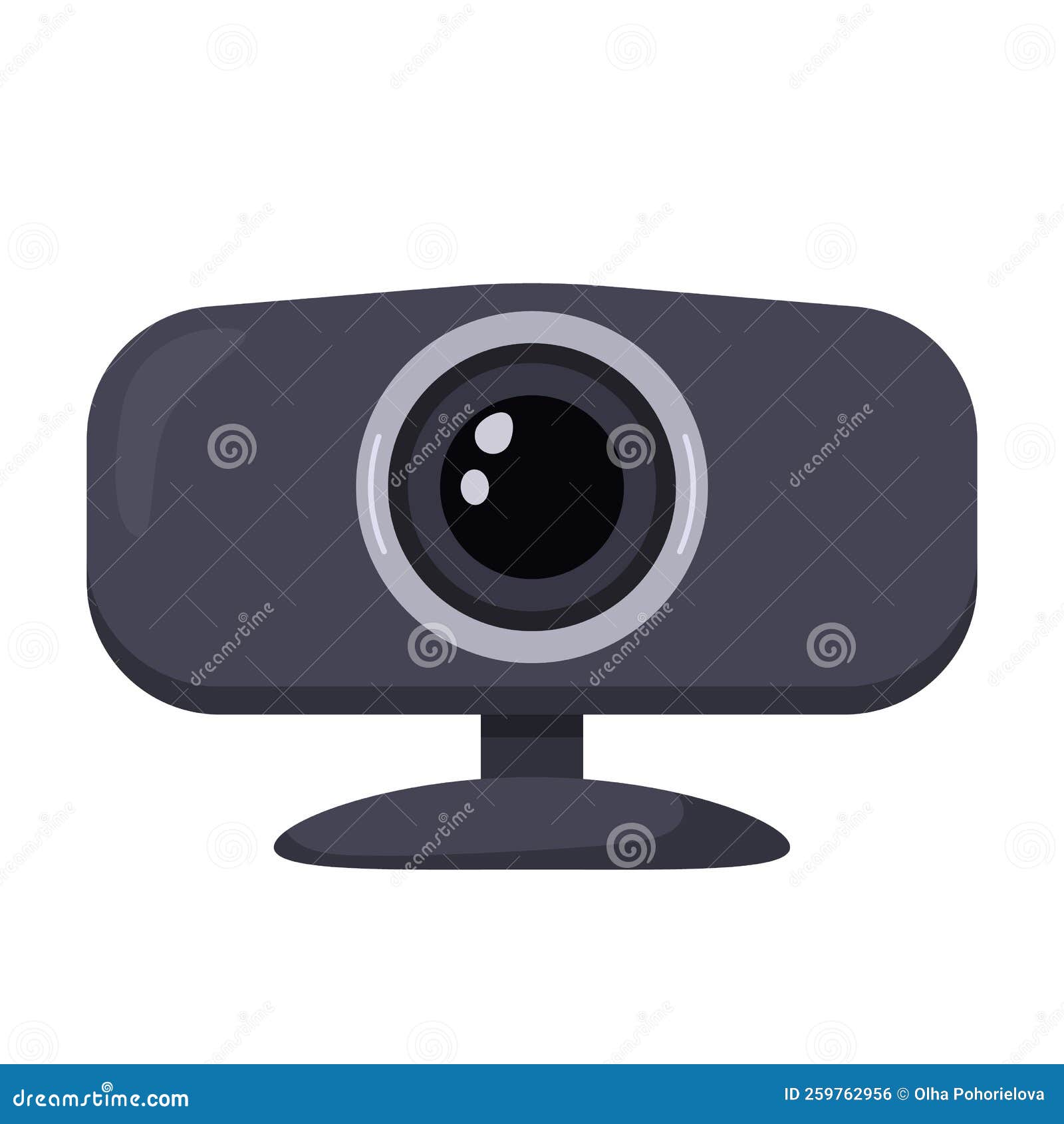 Web Camera Icon in Flat Style. Vector Illustration Isolated Stock ...