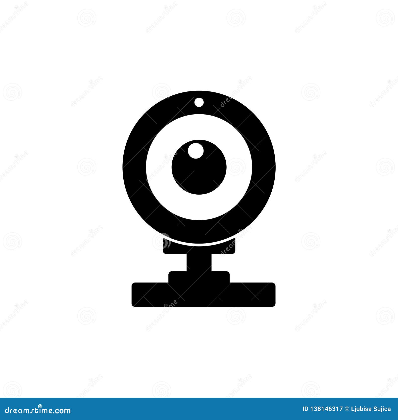Web camera icon or logo stock vector. Illustration of data - 138146317