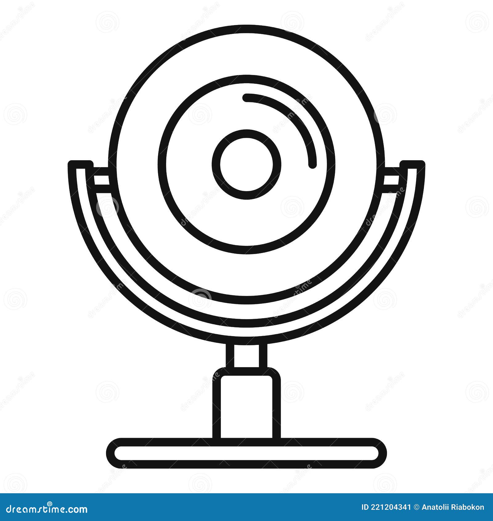 Web Camera Icon, Outline Style Stock Vector - Illustration of thin ...