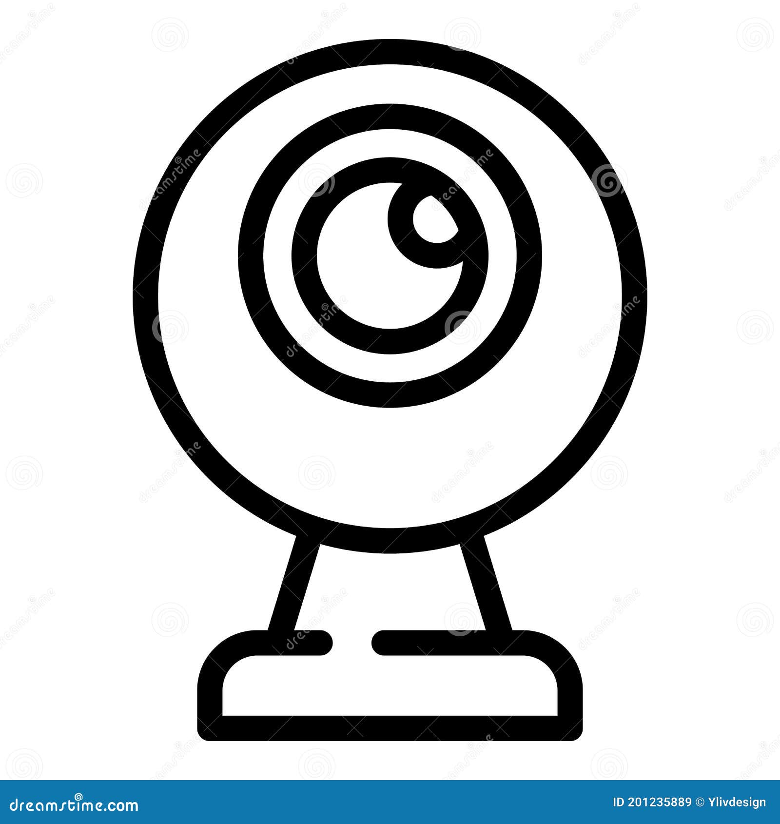 Web Camera Icon, Outline Style Stock Vector - Illustration of digital ...