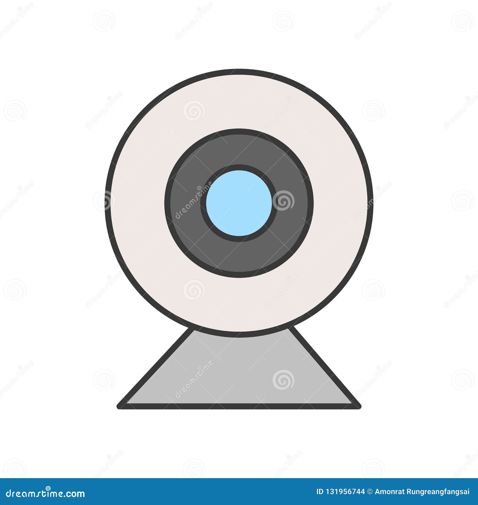 Web Camera Icon, Pictogram Pixel Perfect Editable Stroke Stock Vector ...