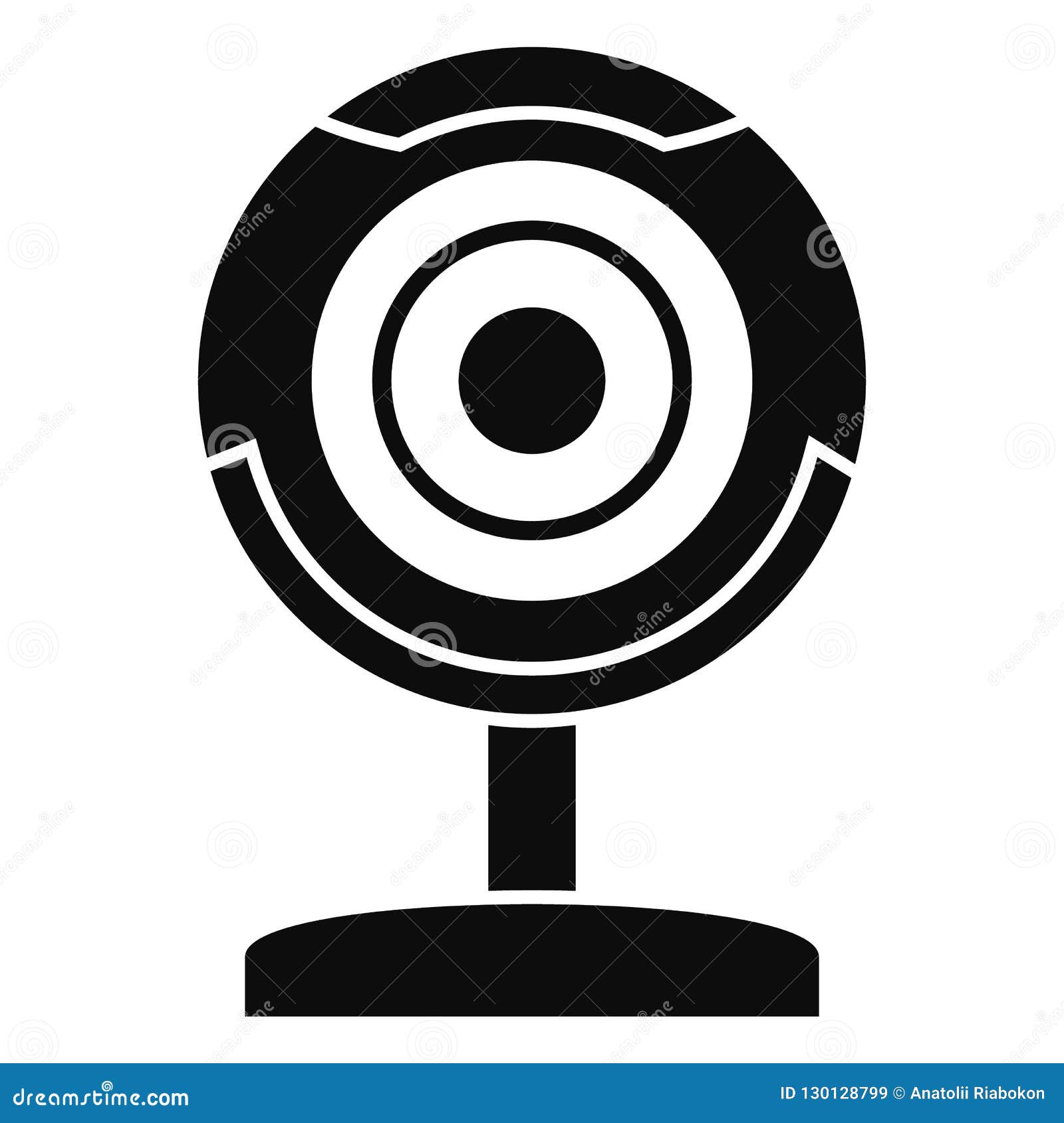 Web Camera Icon, Simple Style Stock Vector - Illustration of broadcast ...
