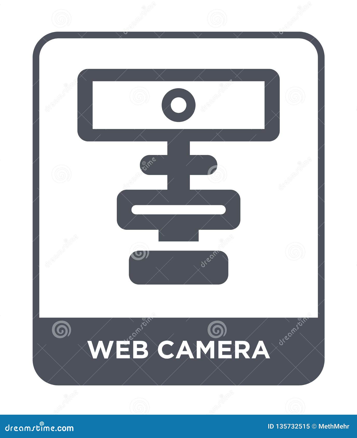 Web Camera Icon in Trendy Design Style. Web Camera Icon Isolated on ...