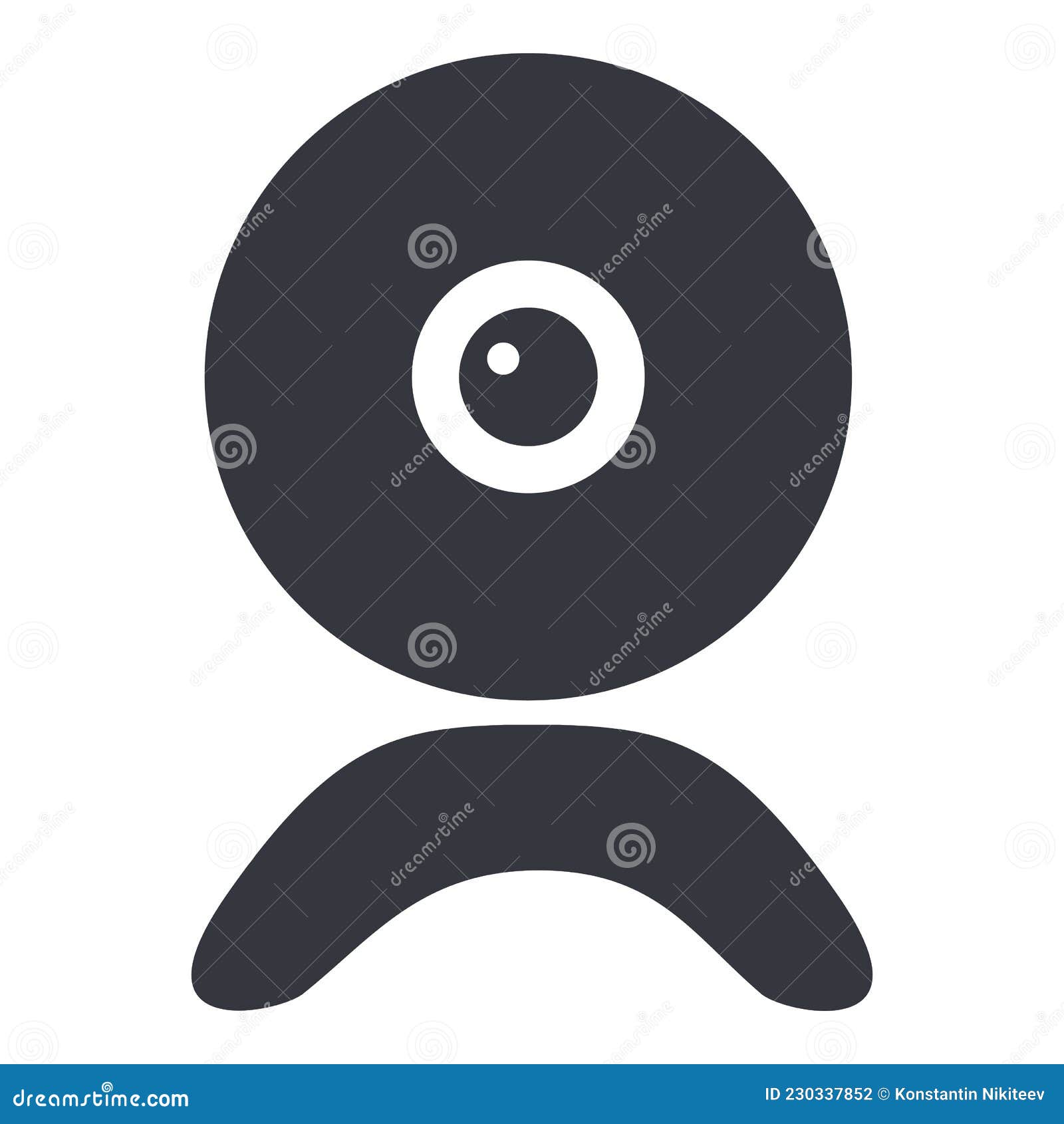 Web Camera Icon. Vector Basic Webcam Symbol Stock Vector - Illustration ...