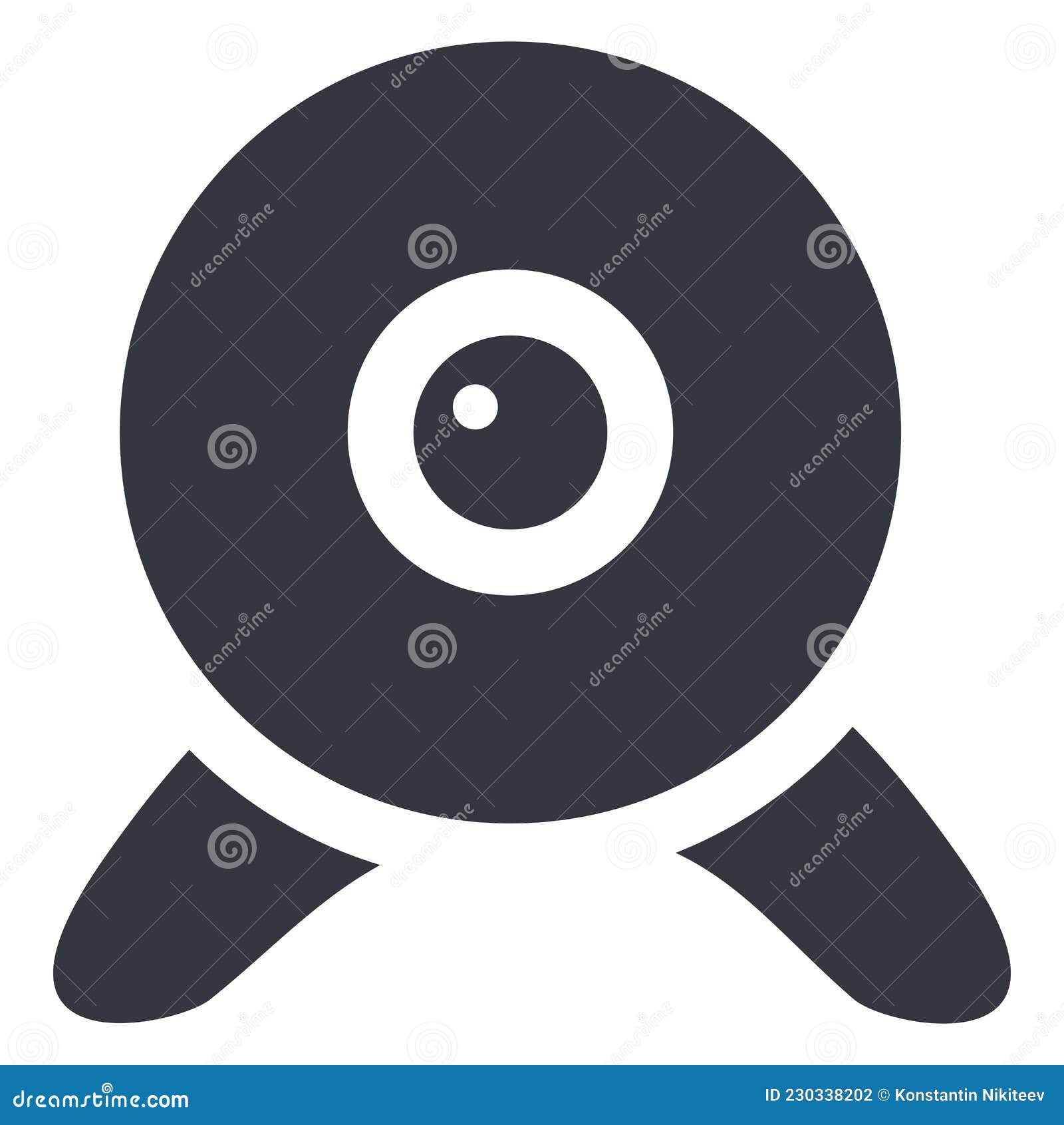 Web Camera Icon. Vector Basic Webcam Symbol Stock Vector - Illustration ...