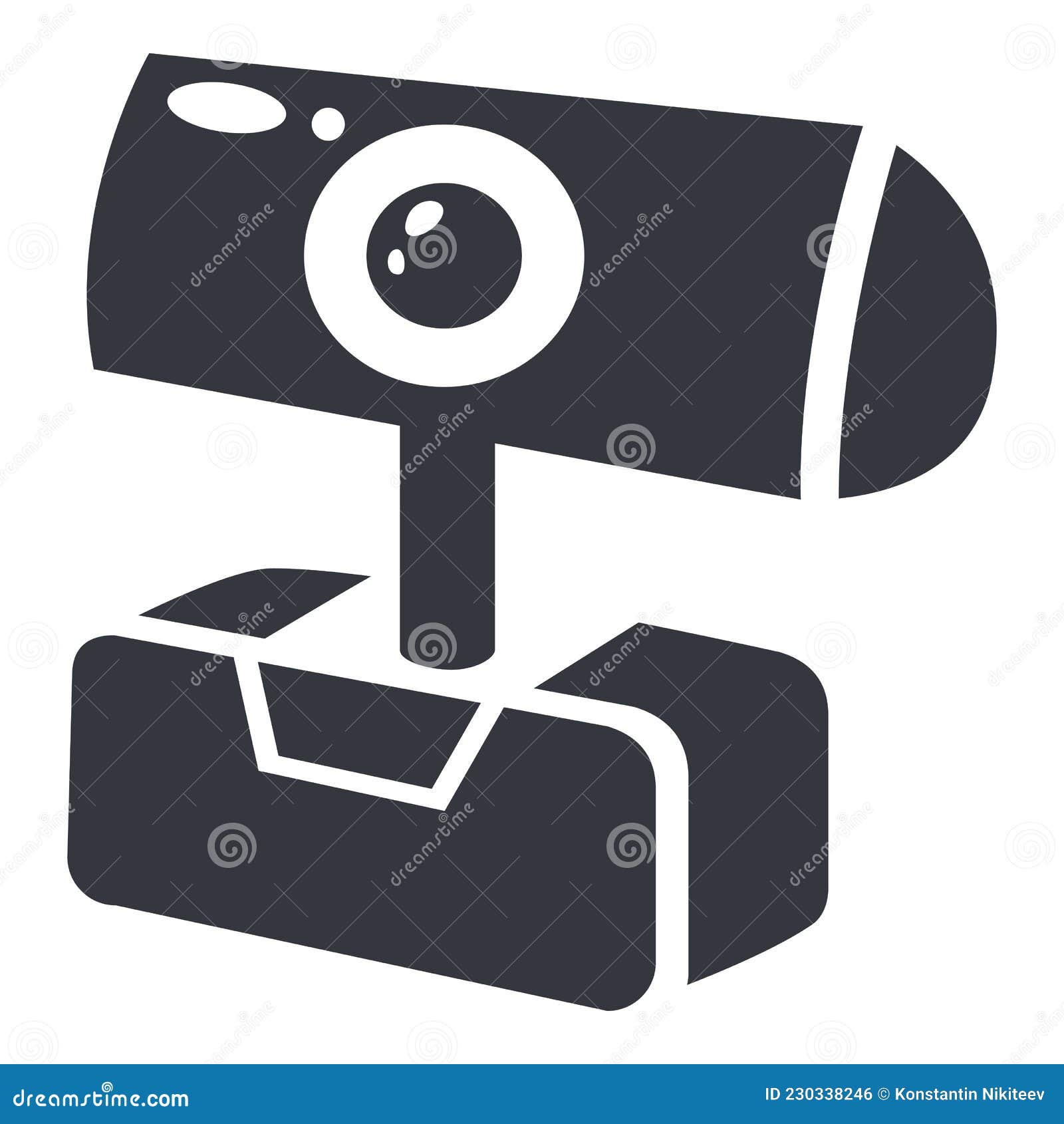 Web Camera Icon. Vector Basic Webcam Symbol Stock Vector - Illustration ...