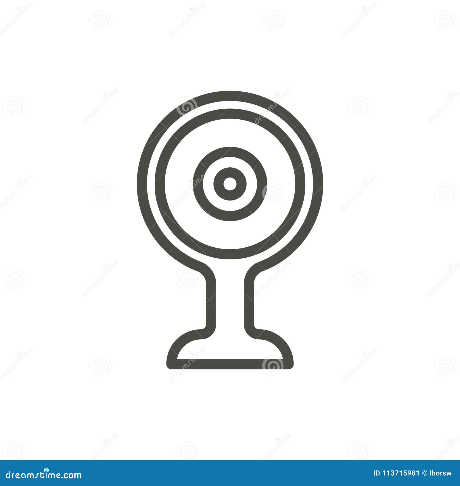 Web Camera Icon Vector. Line Video Camera Symbol Stock Vector ...