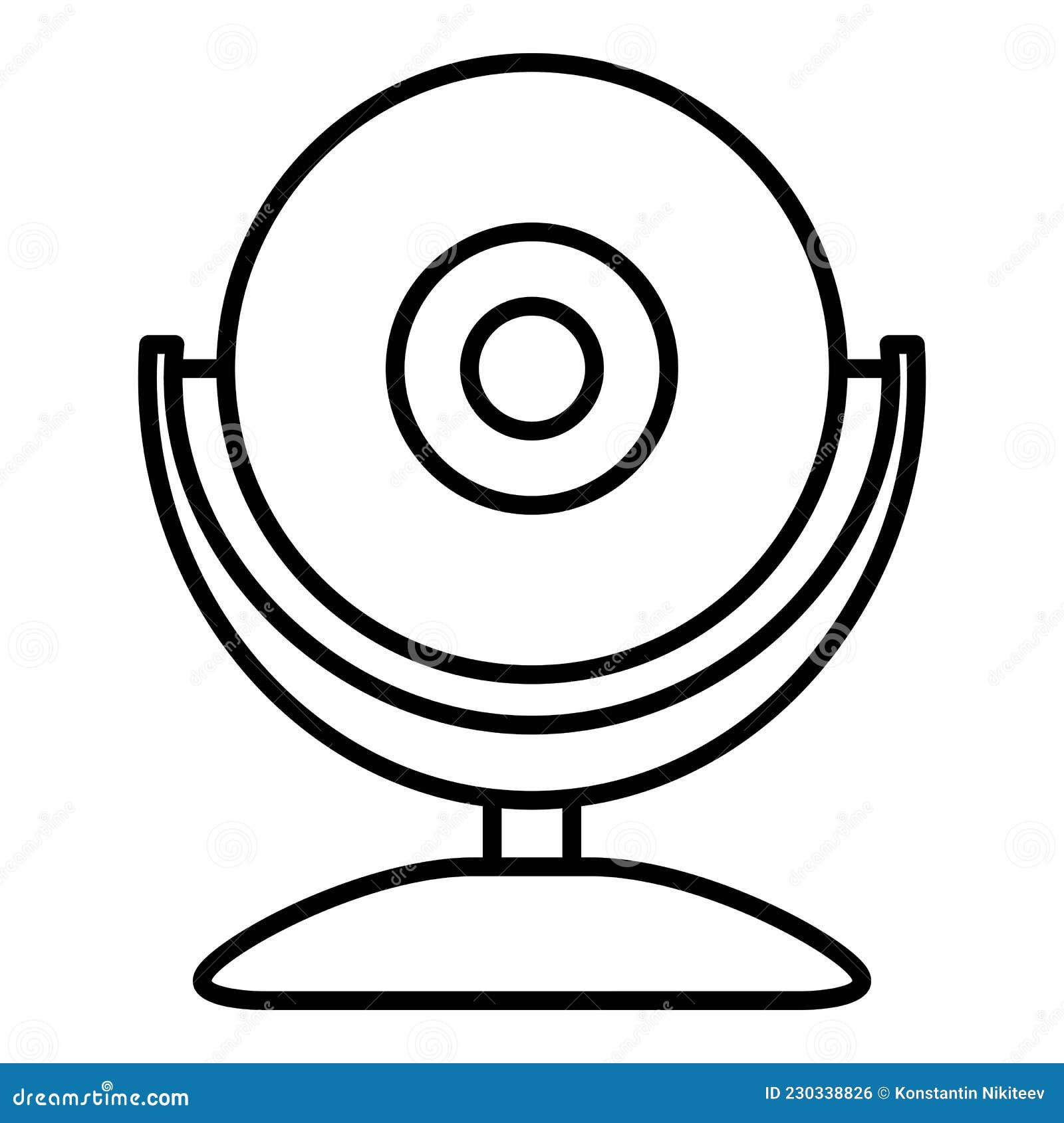 Web Camera Icon. Vector Outline Webcam Symbol Stock Vector ...