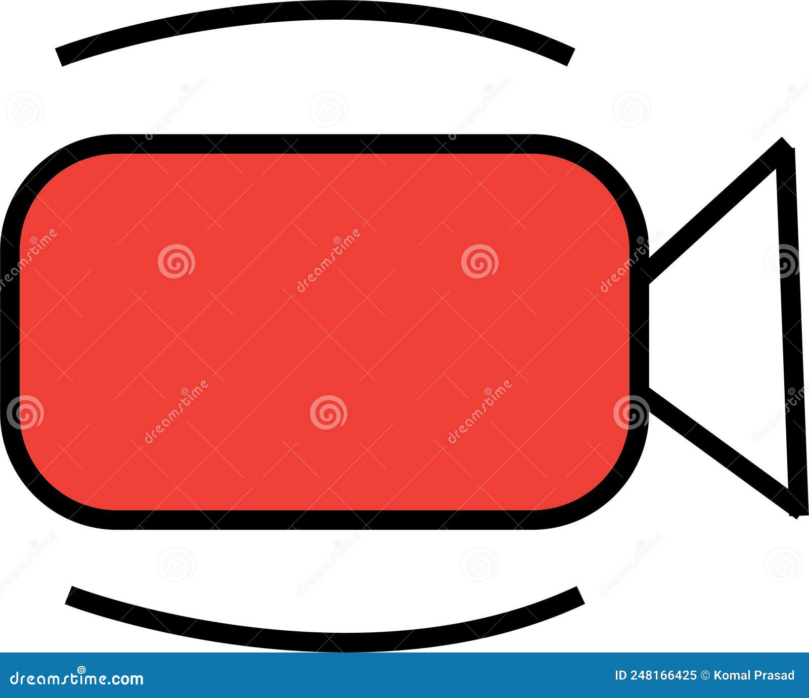 Web Camera Indicator As Symbol Stock Vector - Illustration of circle ...