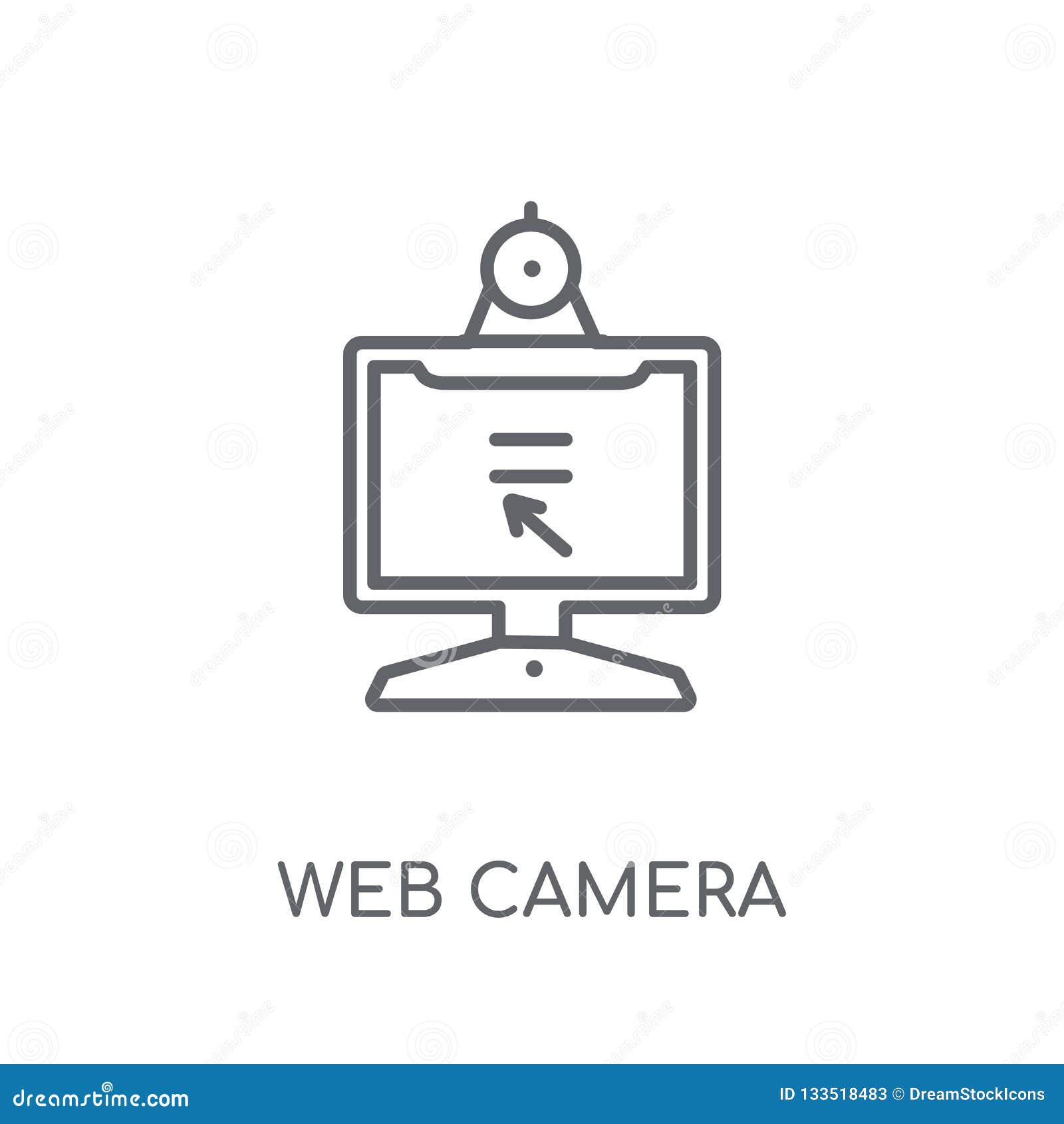 Web Camera Linear Icon. Modern Outline Web Camera Logo Concept O Stock ...