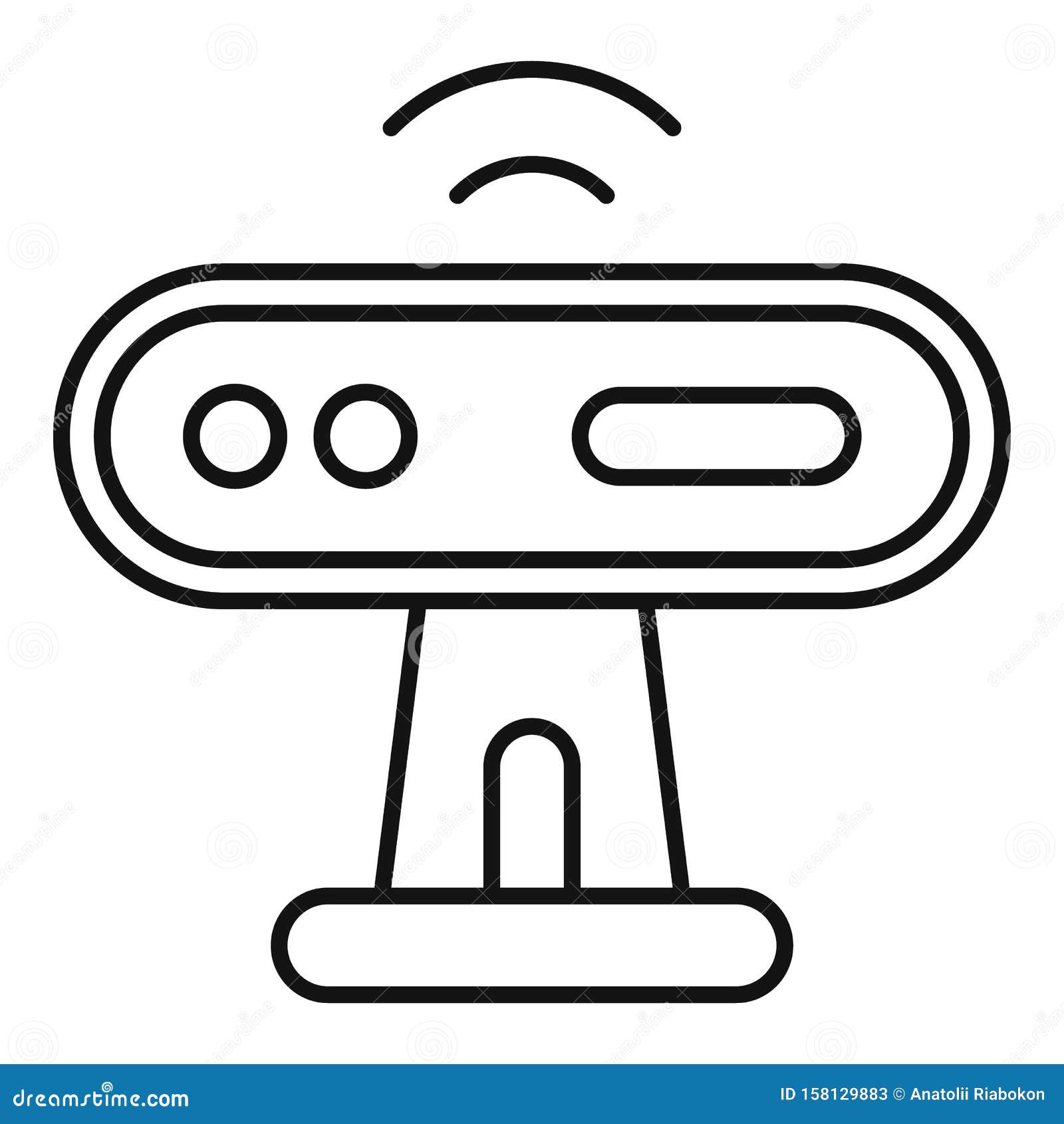 Web Camera Sensor Icon, Outline Style Stock Vector - Illustration of ...