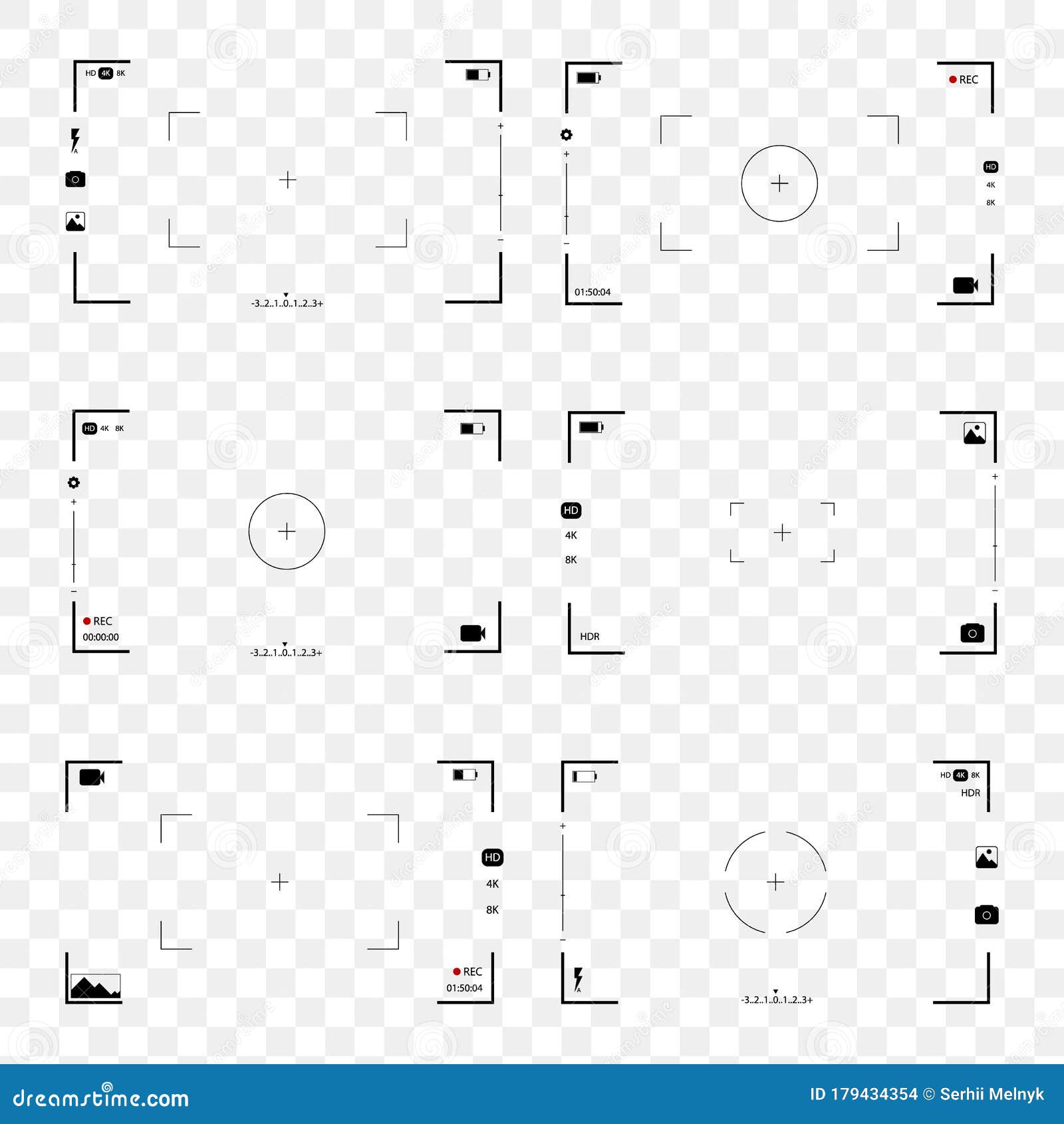 Camera View Viewing Images. Visual Screen Focusing. Video Recording ...