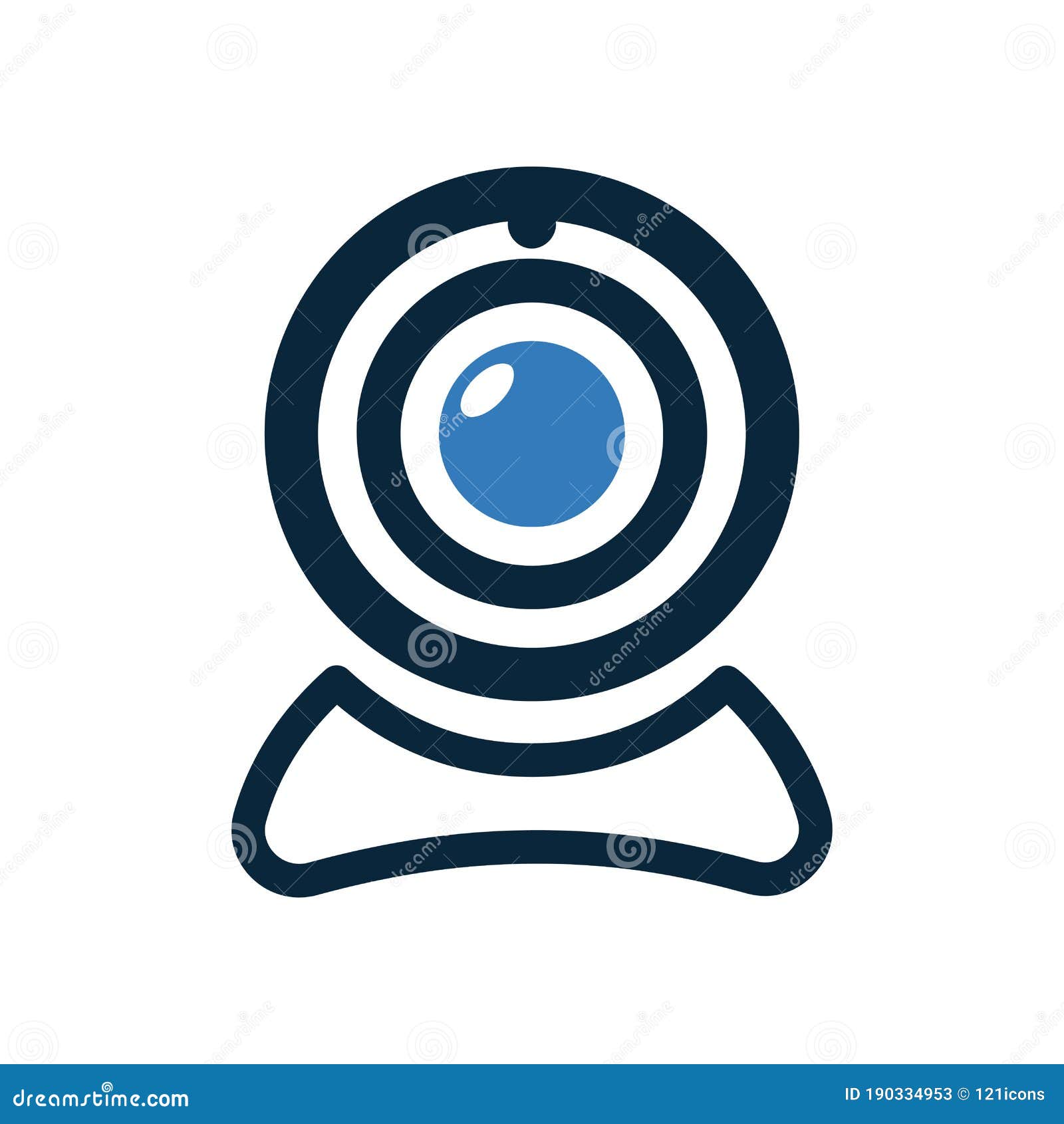 Web Camera, Webcam Vector Icon Stock Vector - Illustration of broadcast ...