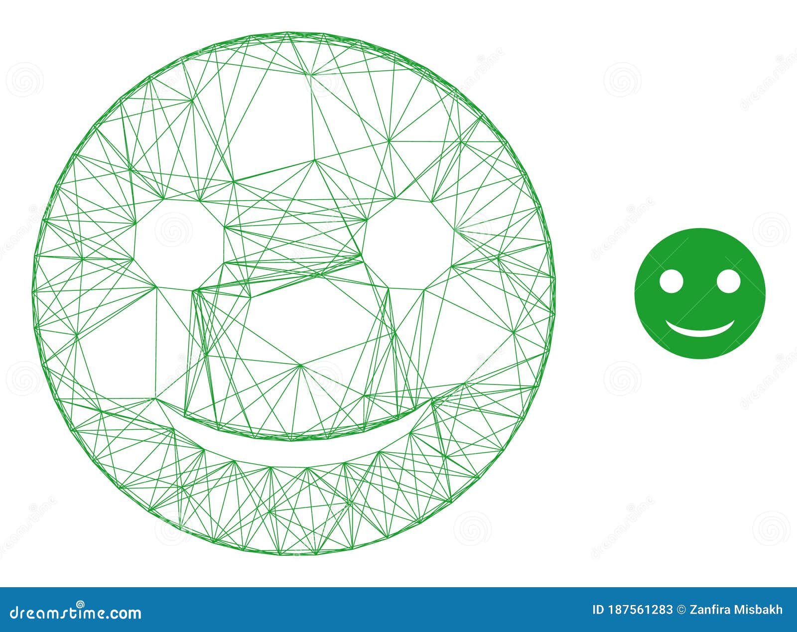 Glad Smiley Halftone Dotted Icon Vector Illustration | CartoonDealer ...