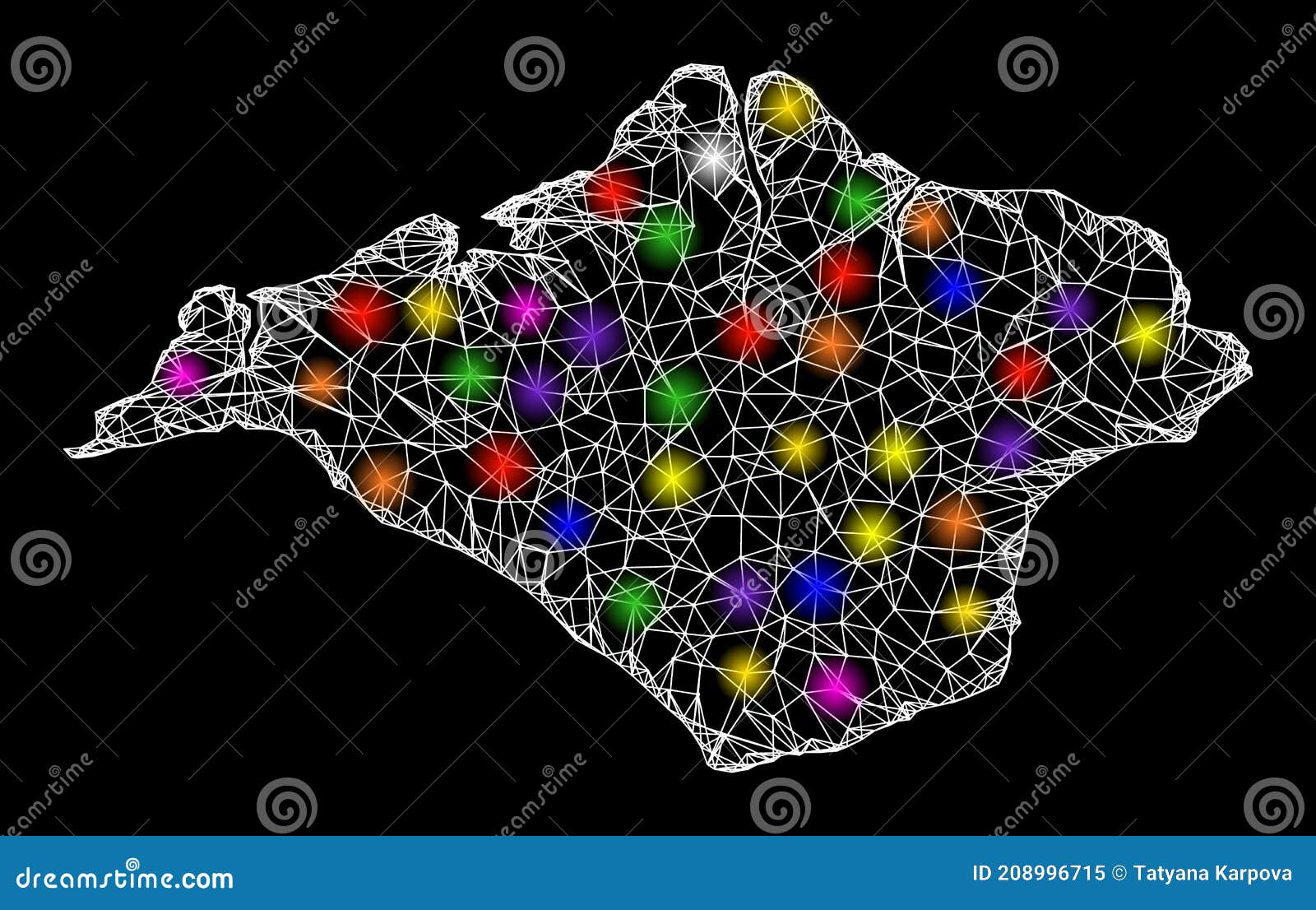 Carcass Map Of Isle Of Wight Royalty-Free Stock Photography ...