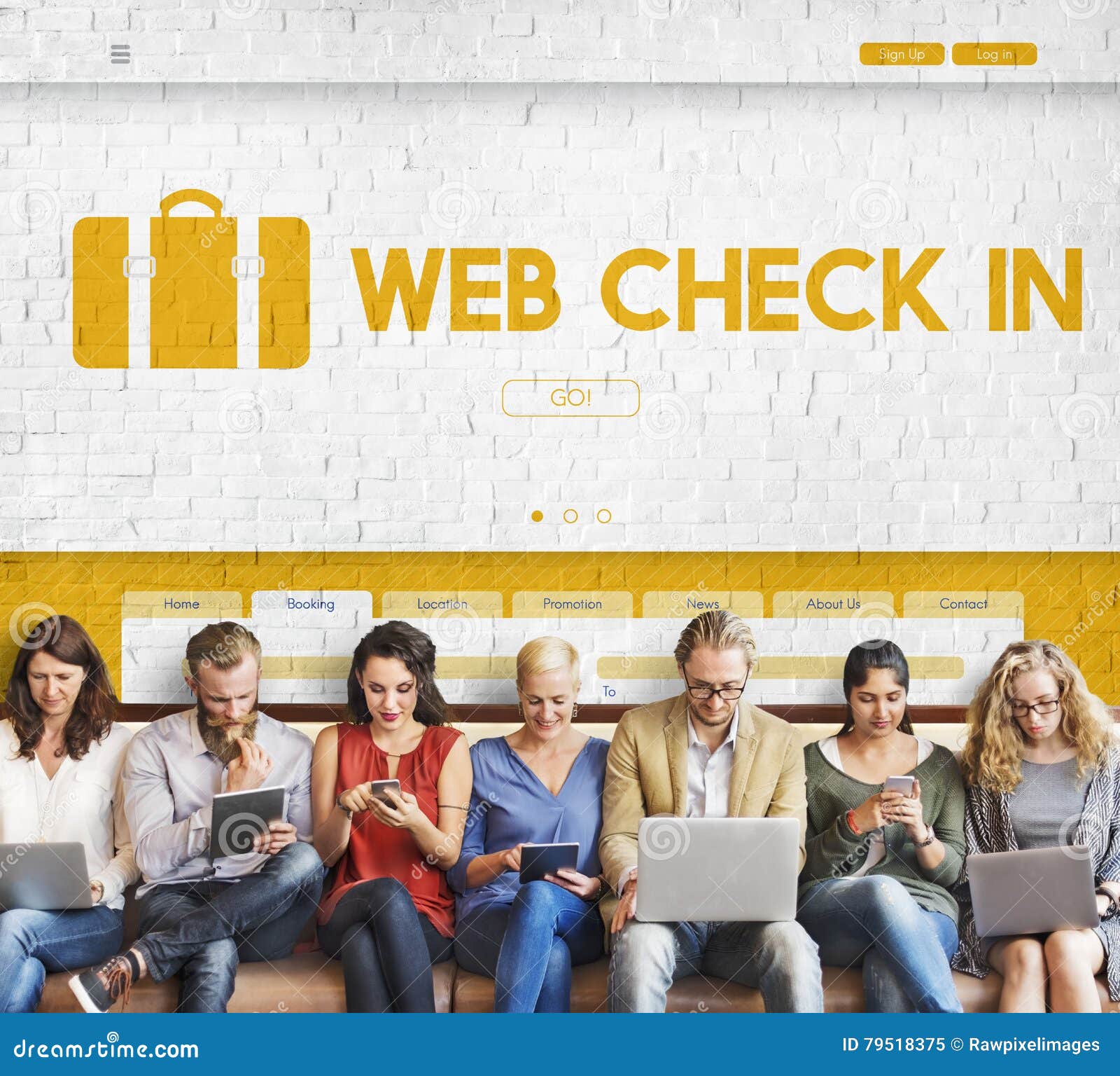 Web Check in Flight Traveling Concept Stock Image - Image of graphics ...