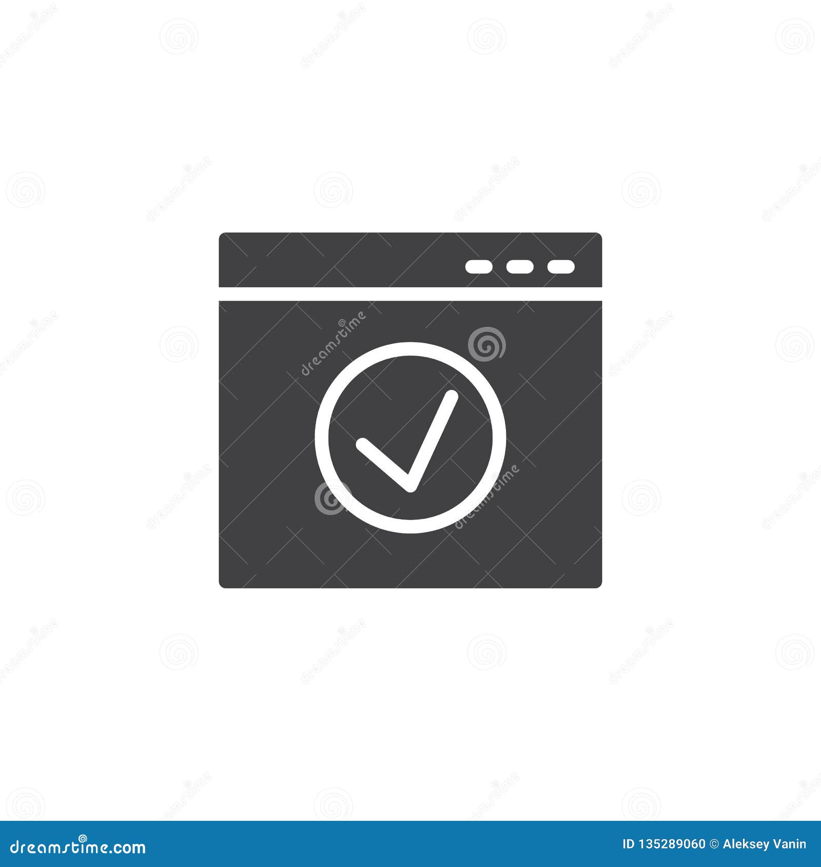 Web check vector icon stock vector. Illustration of perfect - 135289060