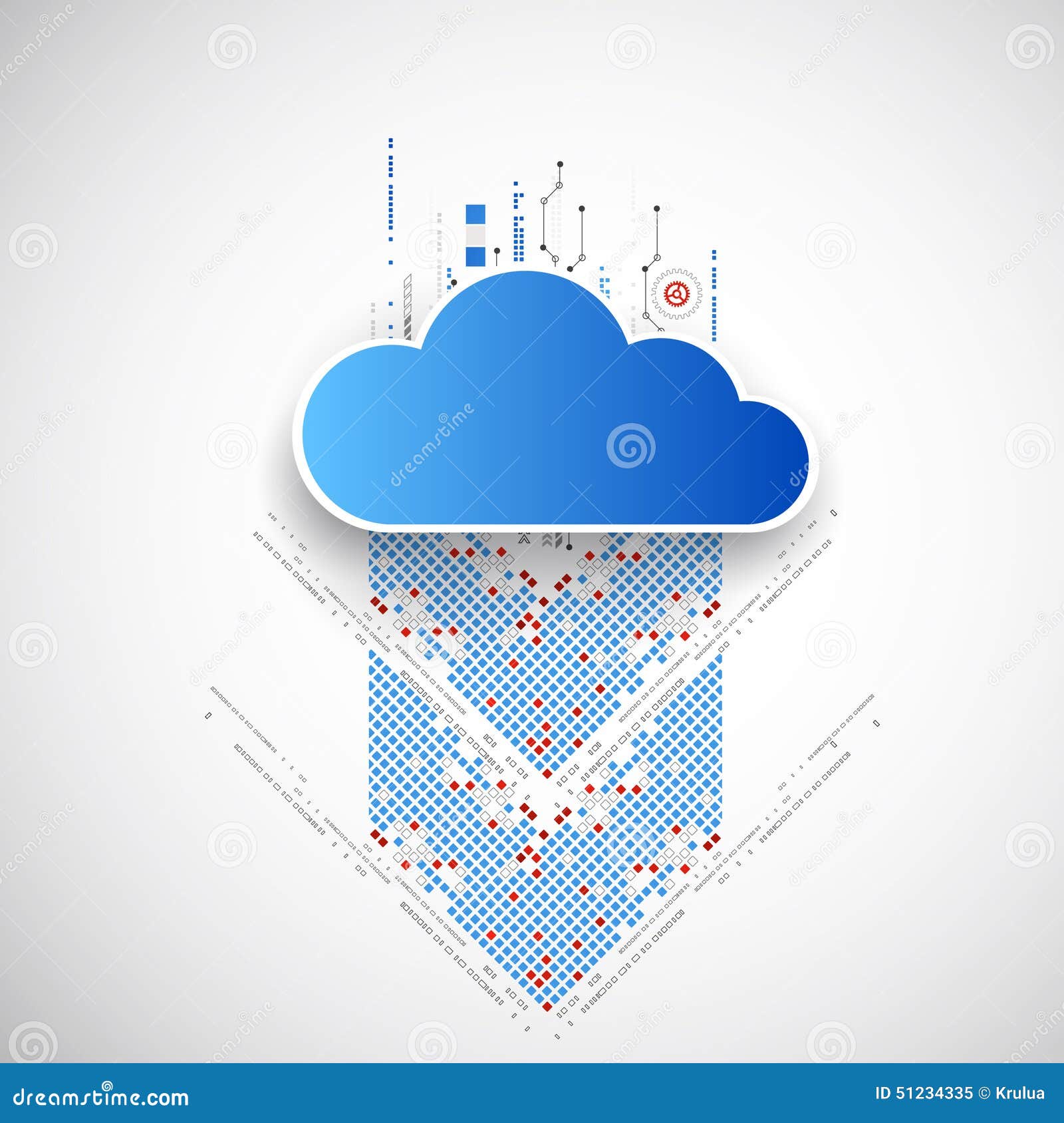 Web cloud banner template. stock vector. Illustration of banner - 51234335