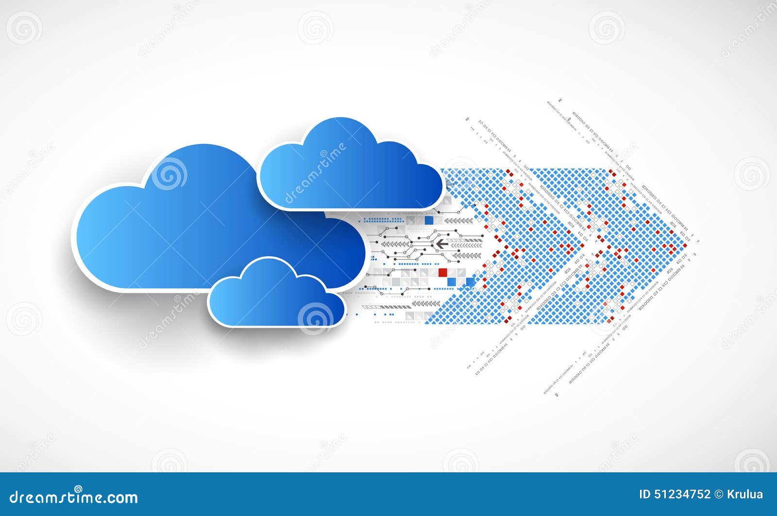 Web cloud banner template. stock vector. Illustration of equipment ...